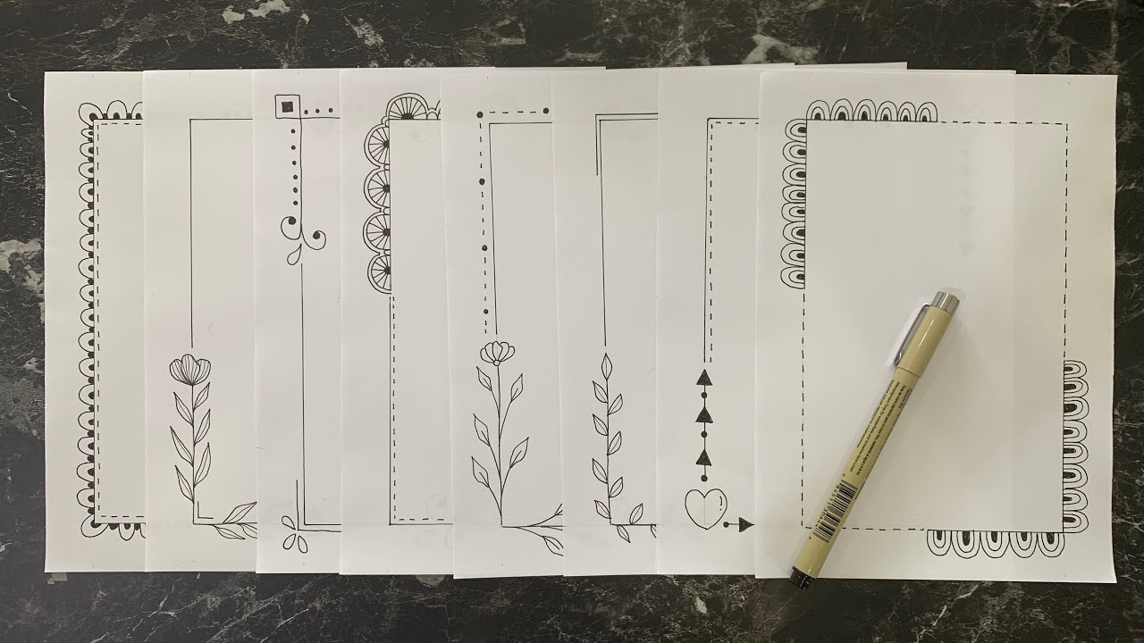 Doodle Front page design | Border design for project file decoration ...