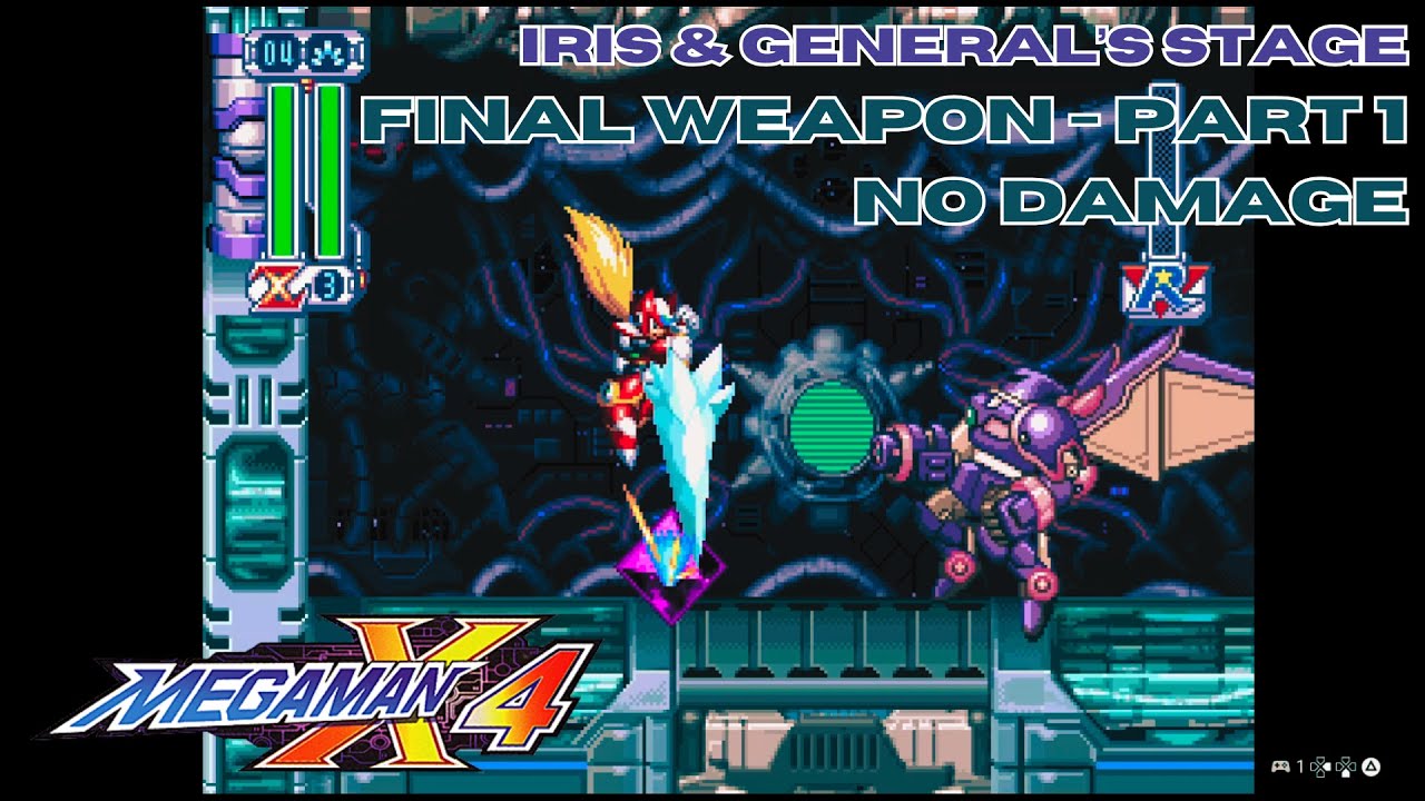 Mega Man X4 (PS1) - Iris & General's Stage - Final Weapon ~ Part 1 ...