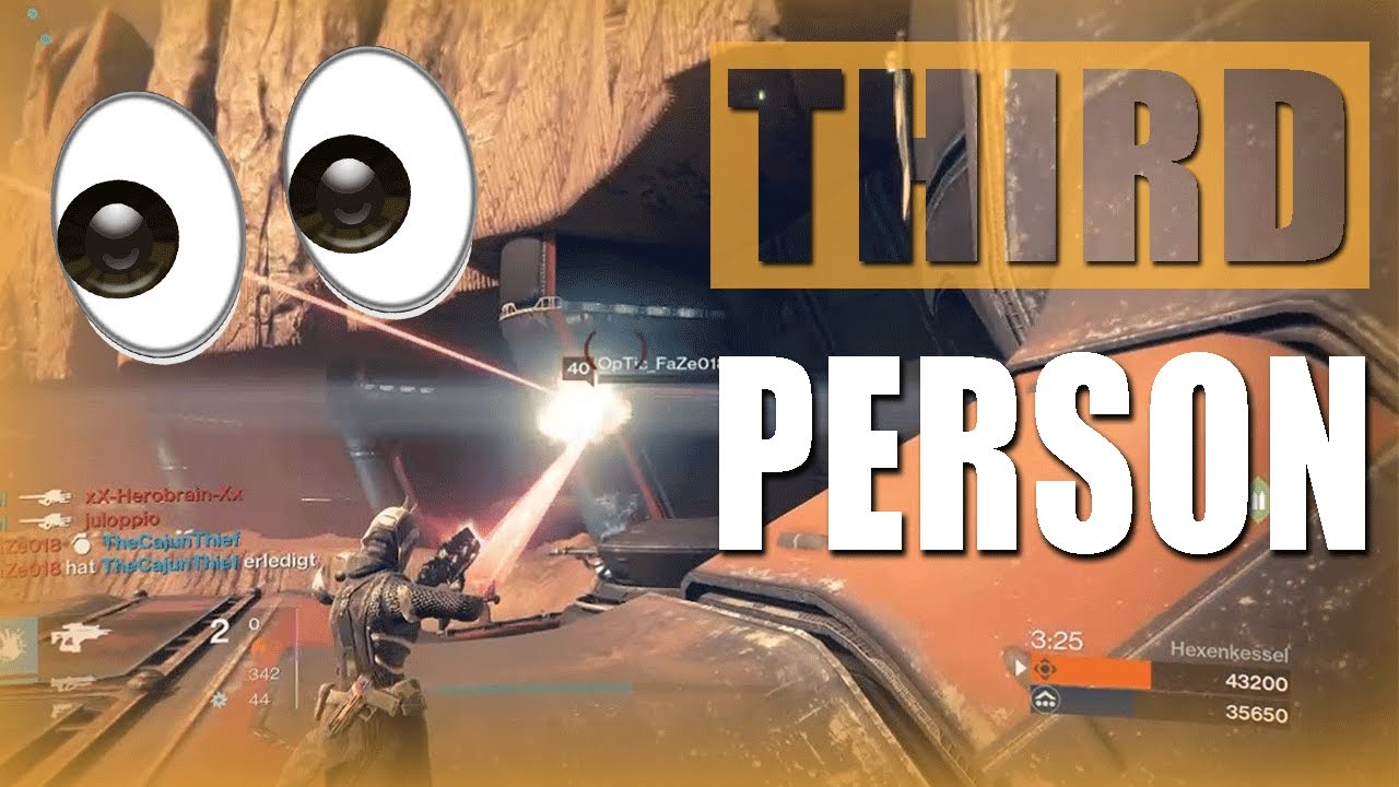 Destiny als 3rd Person Shooter | Gameplay | Solo Glitch - YouTube