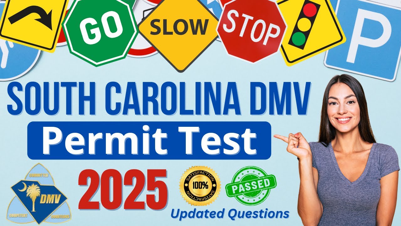 South Carolina DMV Permit Practice Test 2025: Pass Your SCDMV Beginner ...