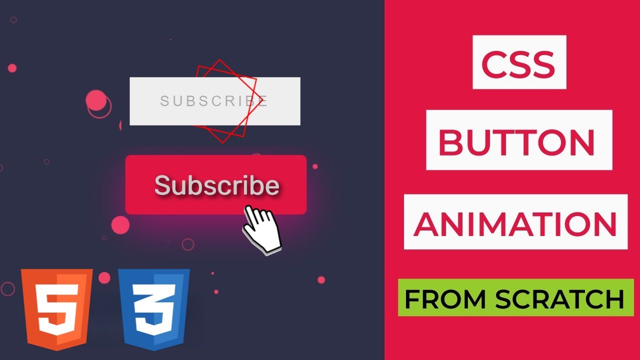 Button animation in HTML and CSS only. CSS effects and animation. How ...