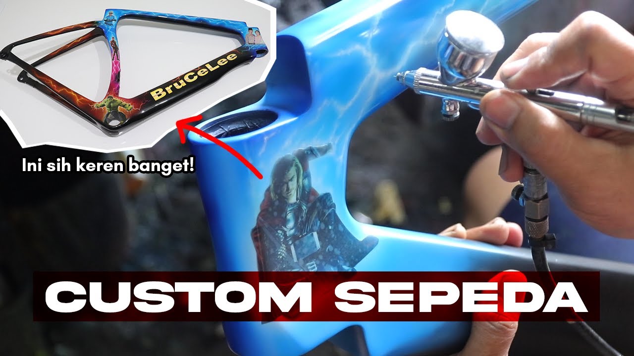 CAT SEPEDA MOTIF YANG BIKIN PELANGGAN NAGIH ️ - YouTube