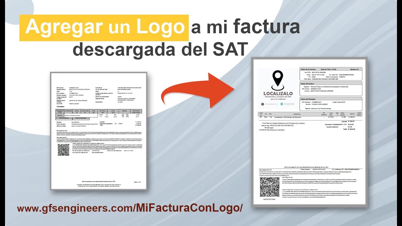 Como agregar un logo a mi factura del SAT 2026 - MiFacturaConLogo - YouTube