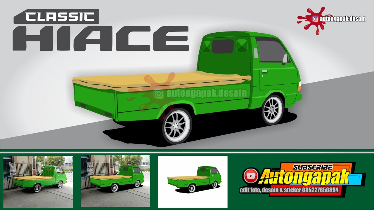 Hiace Classic - How to make a Toyota Hiace vector image - Tutorial ...