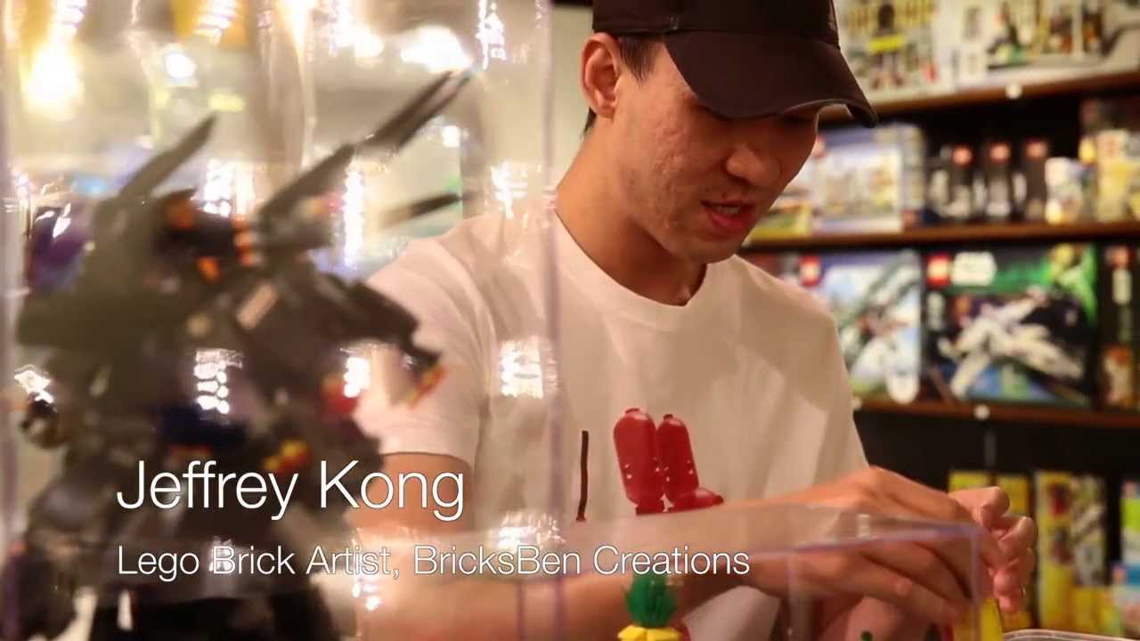 Mr Jeffrey Kong, Lego brick artist - YouTube