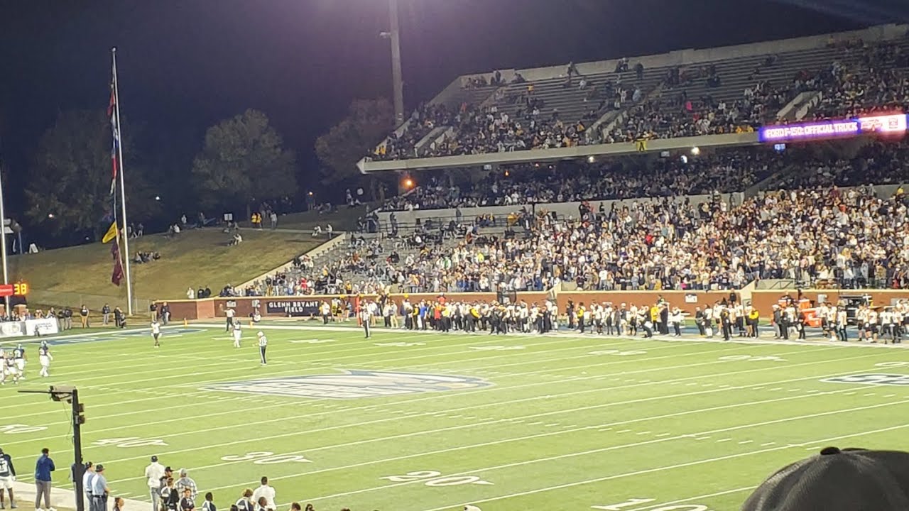 Georgia Southern game-tying TD against App State at 38-38 even - YouTube