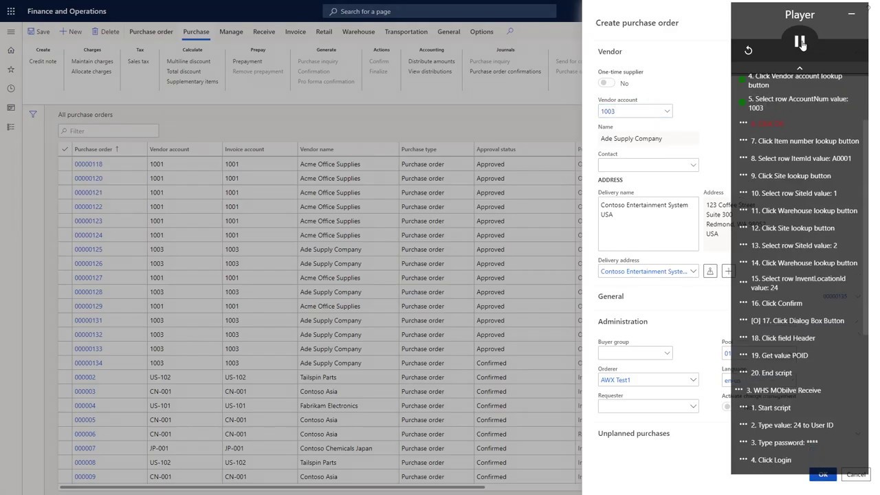 Automated Testing in D365FO + WMS - YouTube
