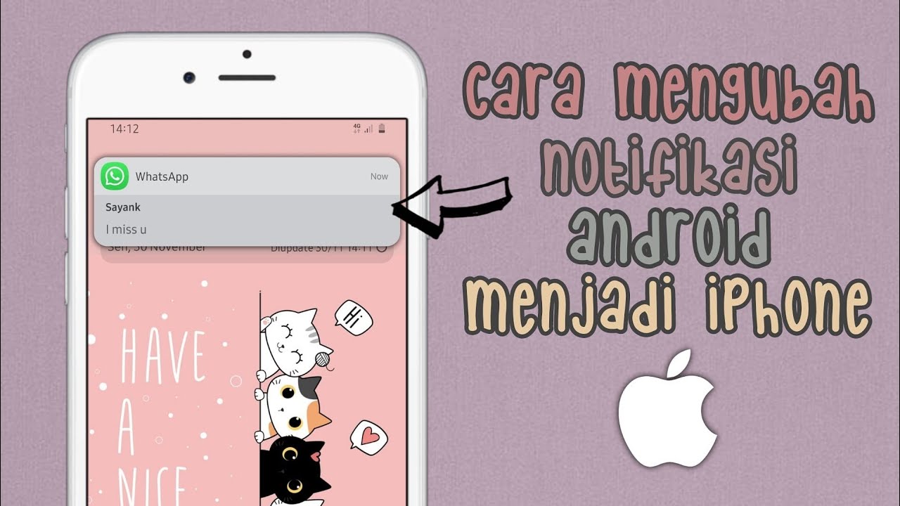 CARA MENGUBAH NOTIFIKASI WHATSAPP ANDROID MENJADI IPHONE - YouTube