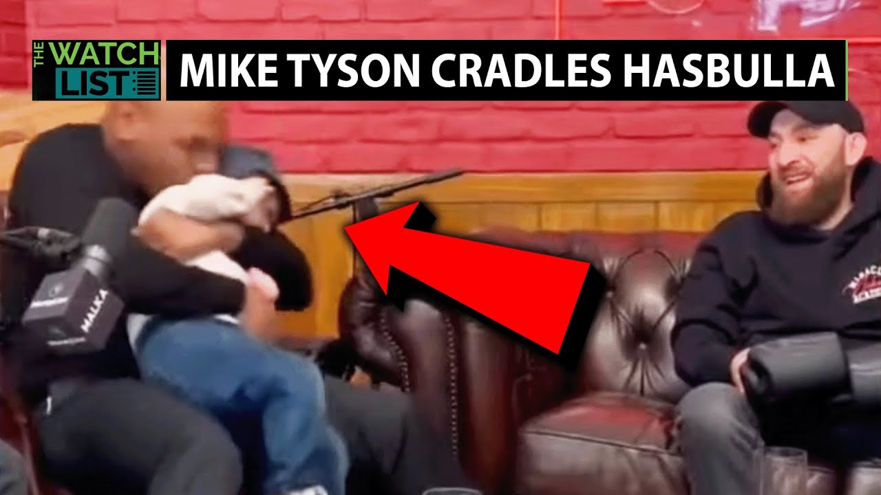 Mike Tyson Briefly Forgets Hasbulla's Age In Awkward Interaction - YouTube