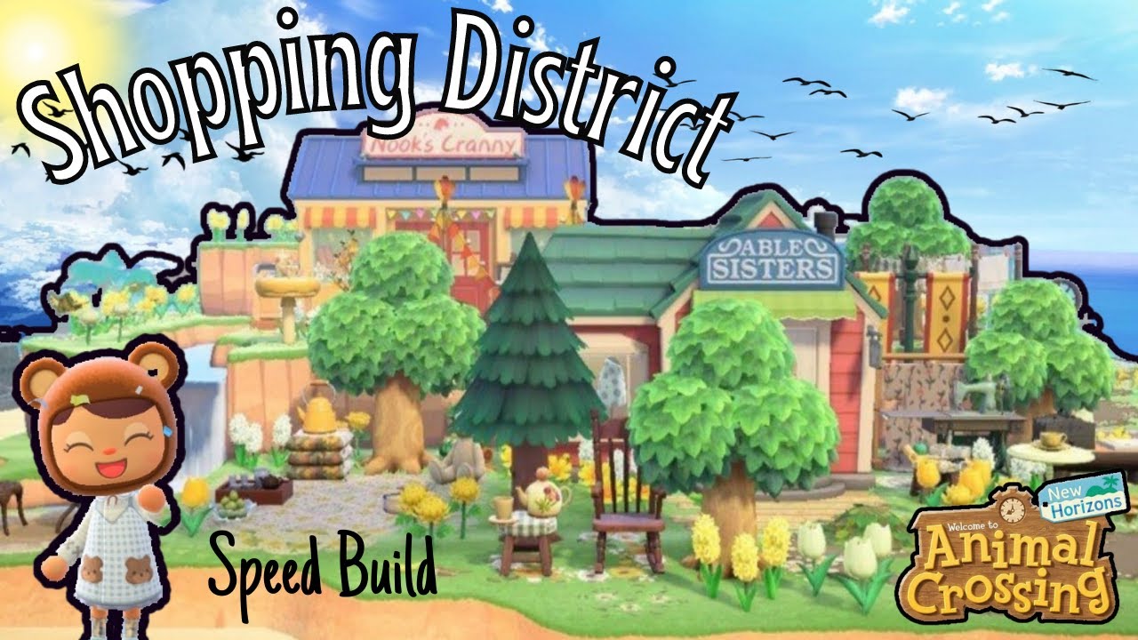 Spring Core Shopping District Speed Build/Animal Crossing New Horizons ...