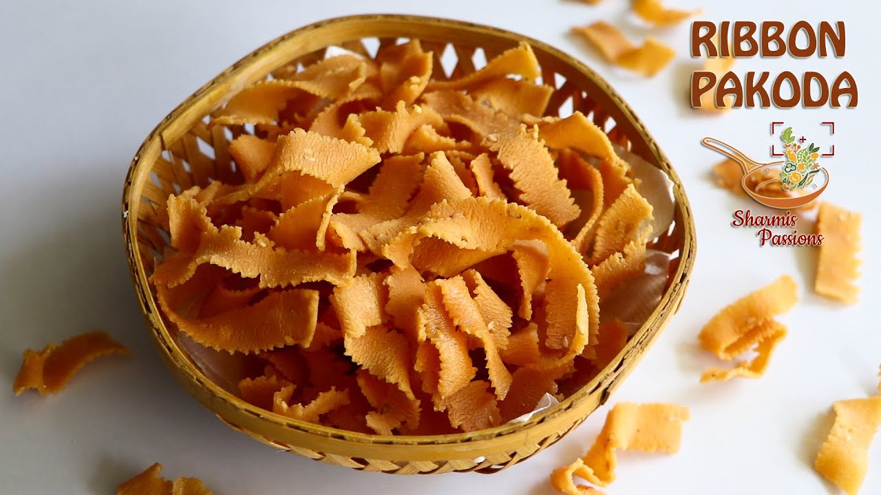 Ribbon pakoda recipe | Ribbon murukku recipe | Ola pakoda recipe - YouTube