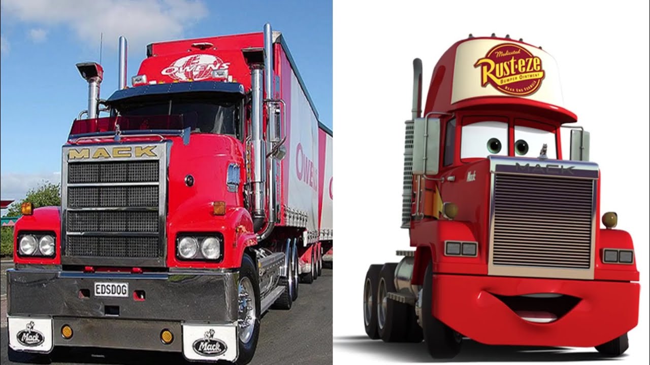 CARS 2 CHARACTERS IN REAL LIFE - YouTube