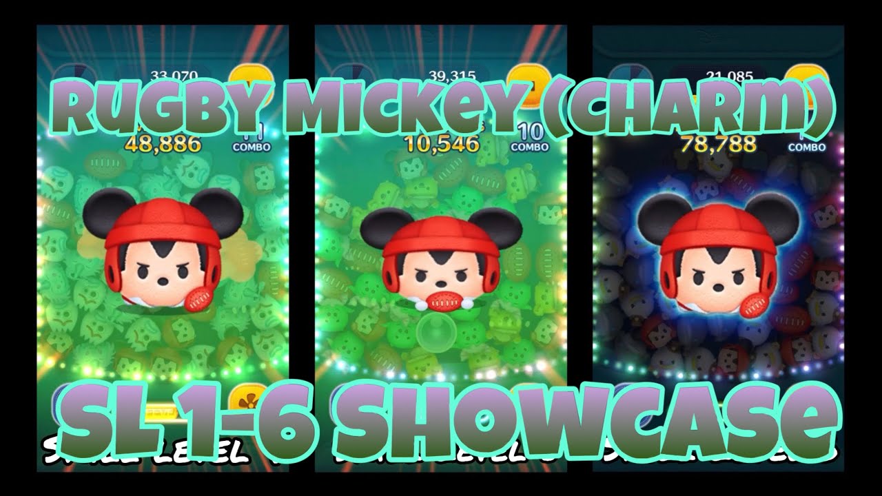Rugby Mickey SL1-6 Showcase | Disney Tsum Tsum - YouTube