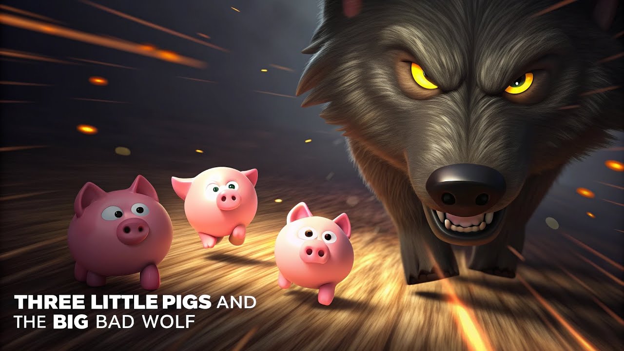 THE THREE LITTLE PIGS AND THE BIG BAD WOLF! | Bedtime Story For Kids ...