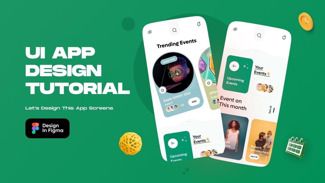 UI App Design Tutorial | Event App | Figma Design - YouTube