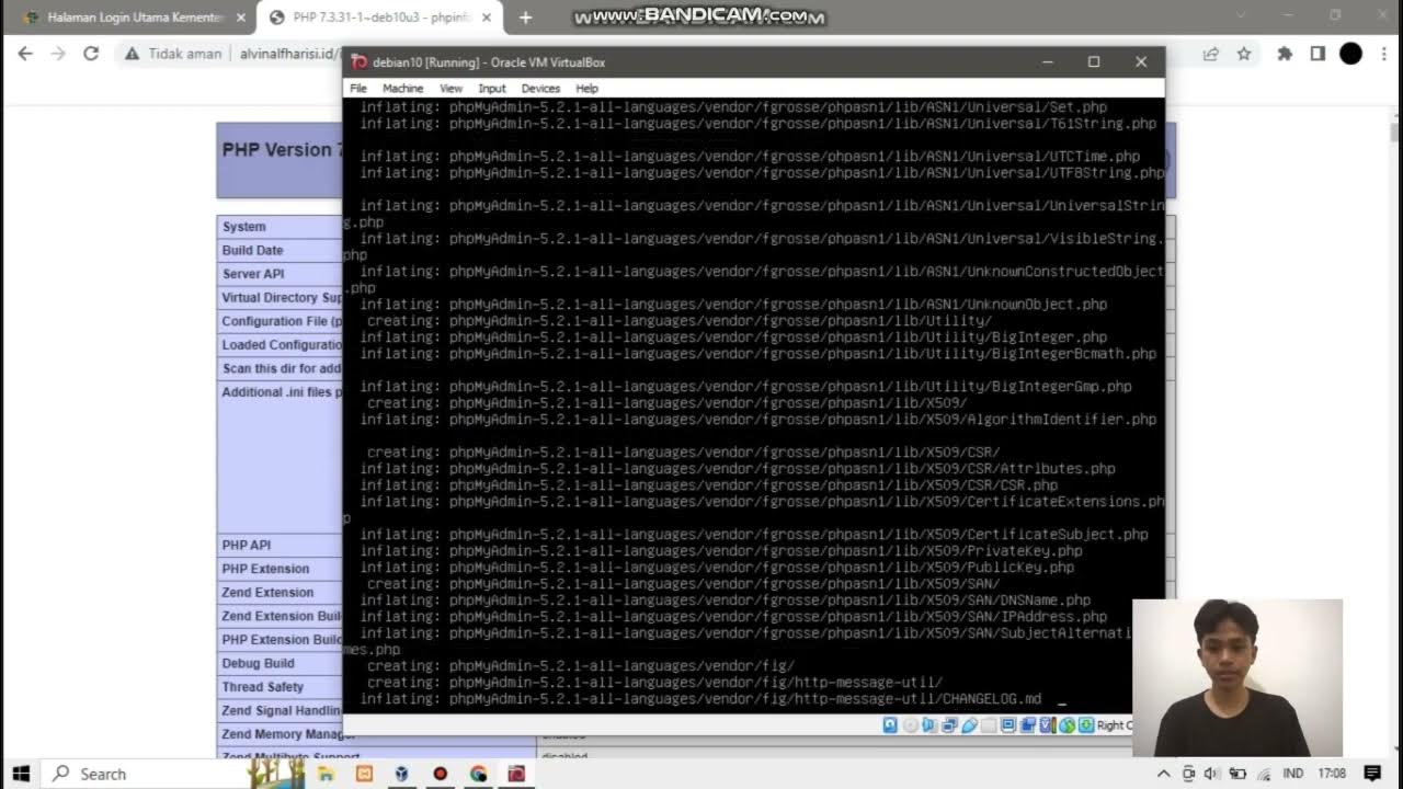 Konfigurasi dan Instalasi PHP, MySql , phpmyadmin. - YouTube