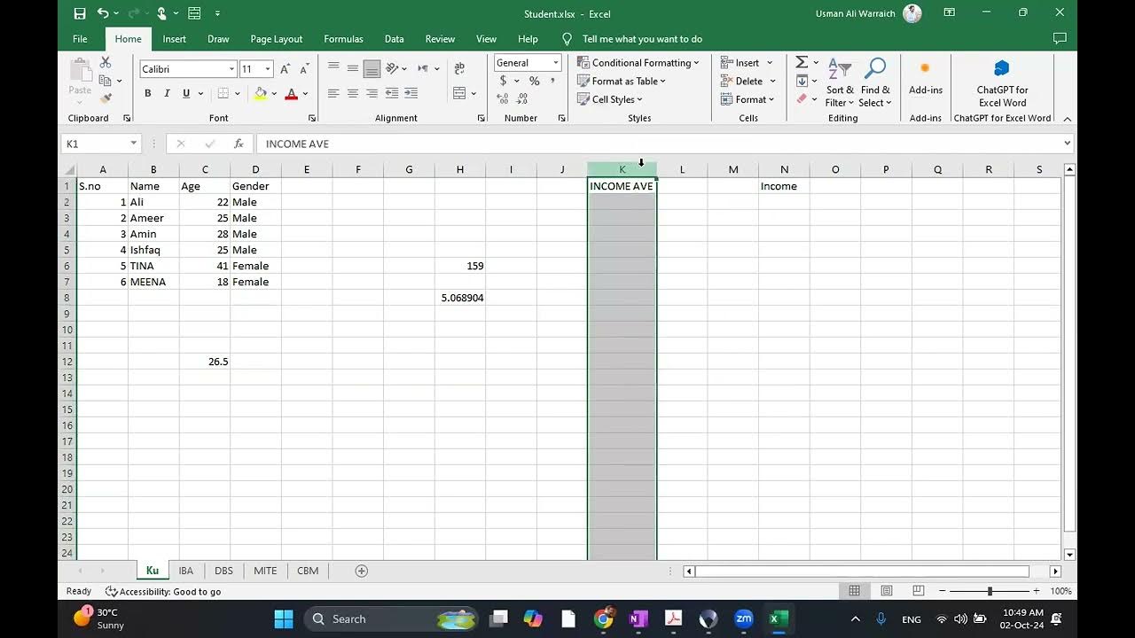 Excel Basics 7: Understanding Functions and Their Descriptions - YouTube