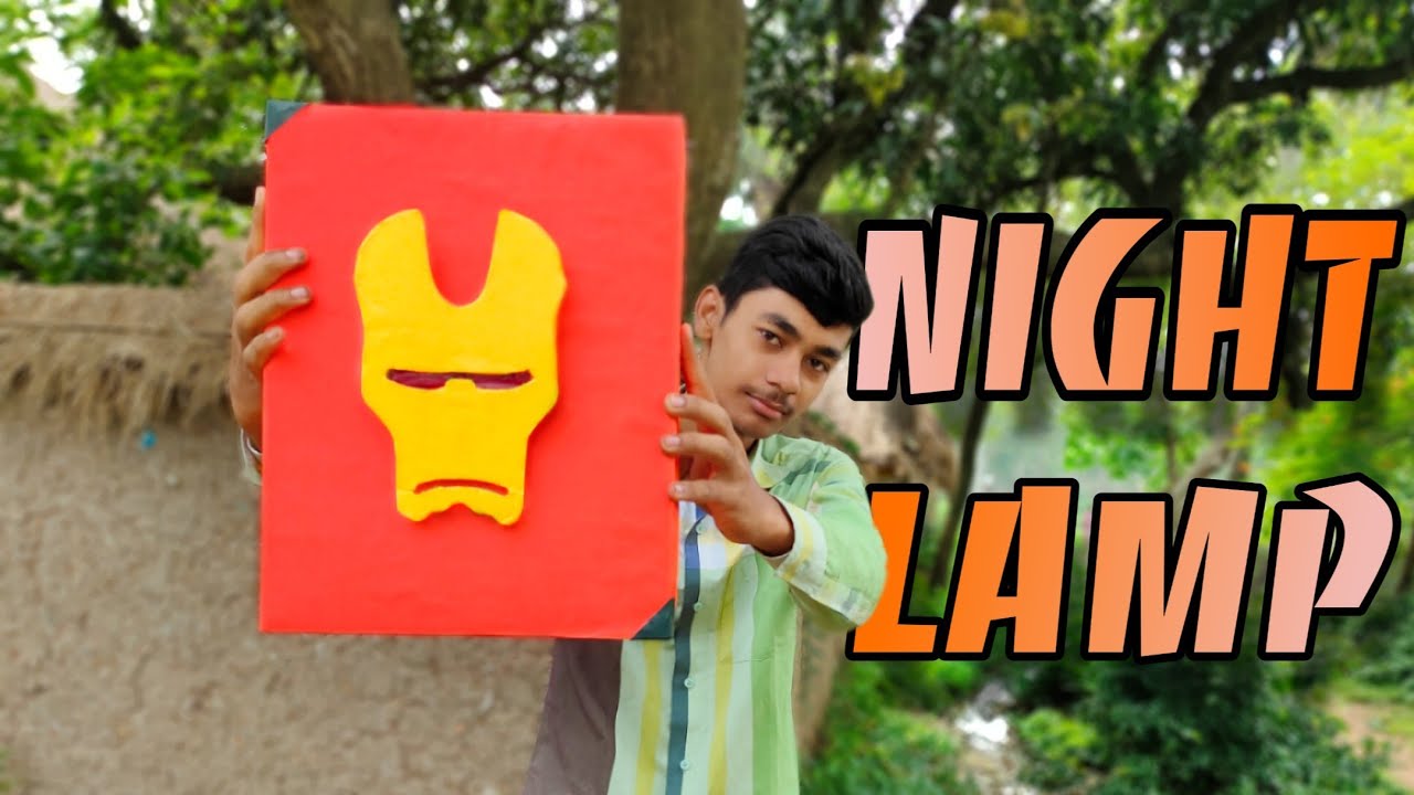 How To Make A DIY IRON MAN Wall Lamp | Daily Life DIY - YouTube
