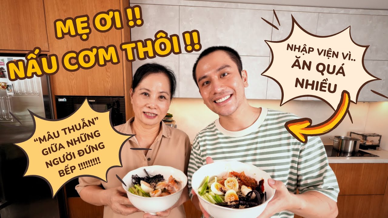 MẸ CON MÌNH NẤU GÌ TRONG MỘT NGÀY? - Chuyện mình đi "CẤP CỨU" vì .. ăn ...