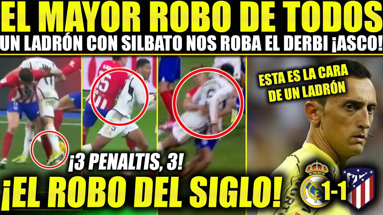 EL REAL MADRID SUFRE EL MAYOR ROBO DE TODOS A MANOS DE UN LADRÓN ...