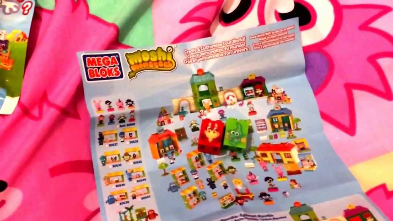 4 x moshi monsters series 2 mega bloks - YouTube