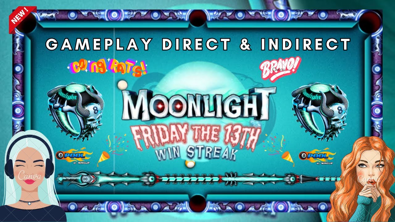 NEW MOONLIGHT FRIDAY THE 13TH WINSTREAK GOT 9TH RING & MOONLIGHT DEVIL CUE UPGRADES + GAMEPLAY ...