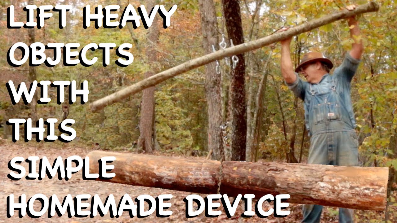 How to Lift Heavy Objects Without a Block and Tackle - YouTube