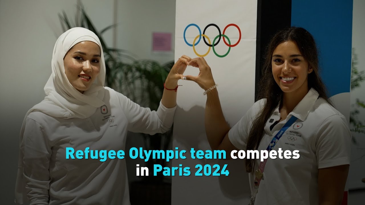 Refugee Olympic team competes in Paris 2024 - YouTube