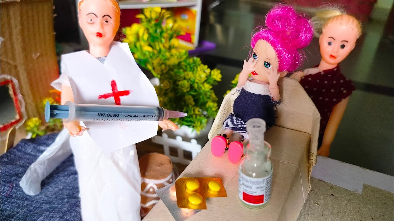 Barbie doll all day routine in Indian village। gudiya wale cartoon doll ...