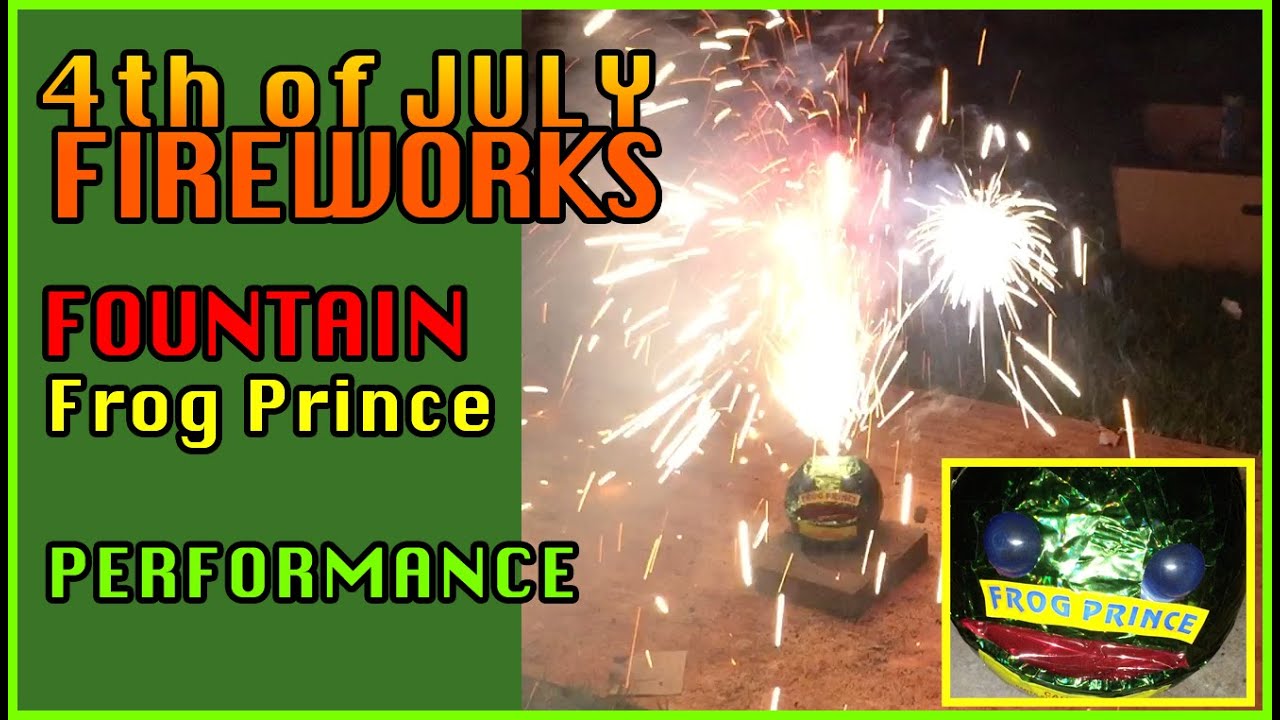 Jumbo Frog Prince Fountain Fireworks Performance - YouTube