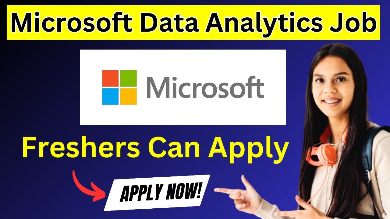 🔥Microsoft Hiring Freshers For Data Analytics Microsoft Data Analytics ...