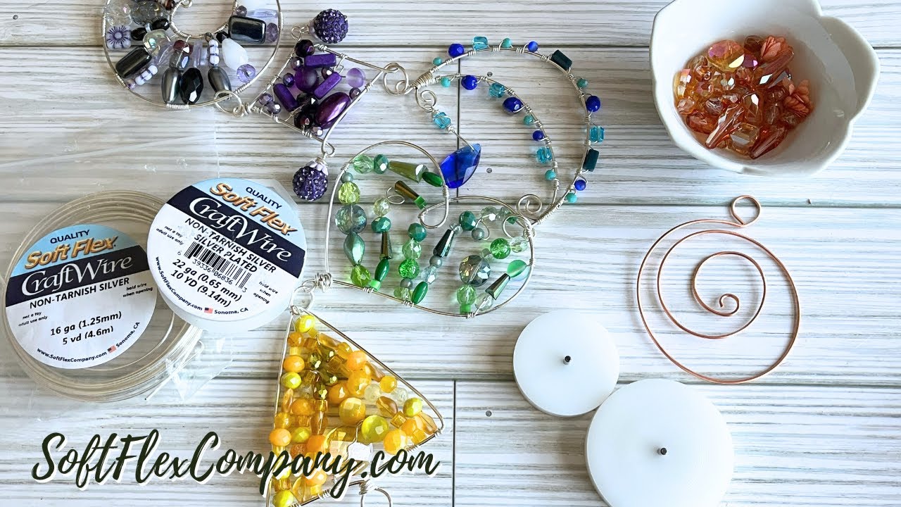 DIY Rainbow Beaded Sun Catcher with Soft Flex Craft Wire - Orange: Free ...
