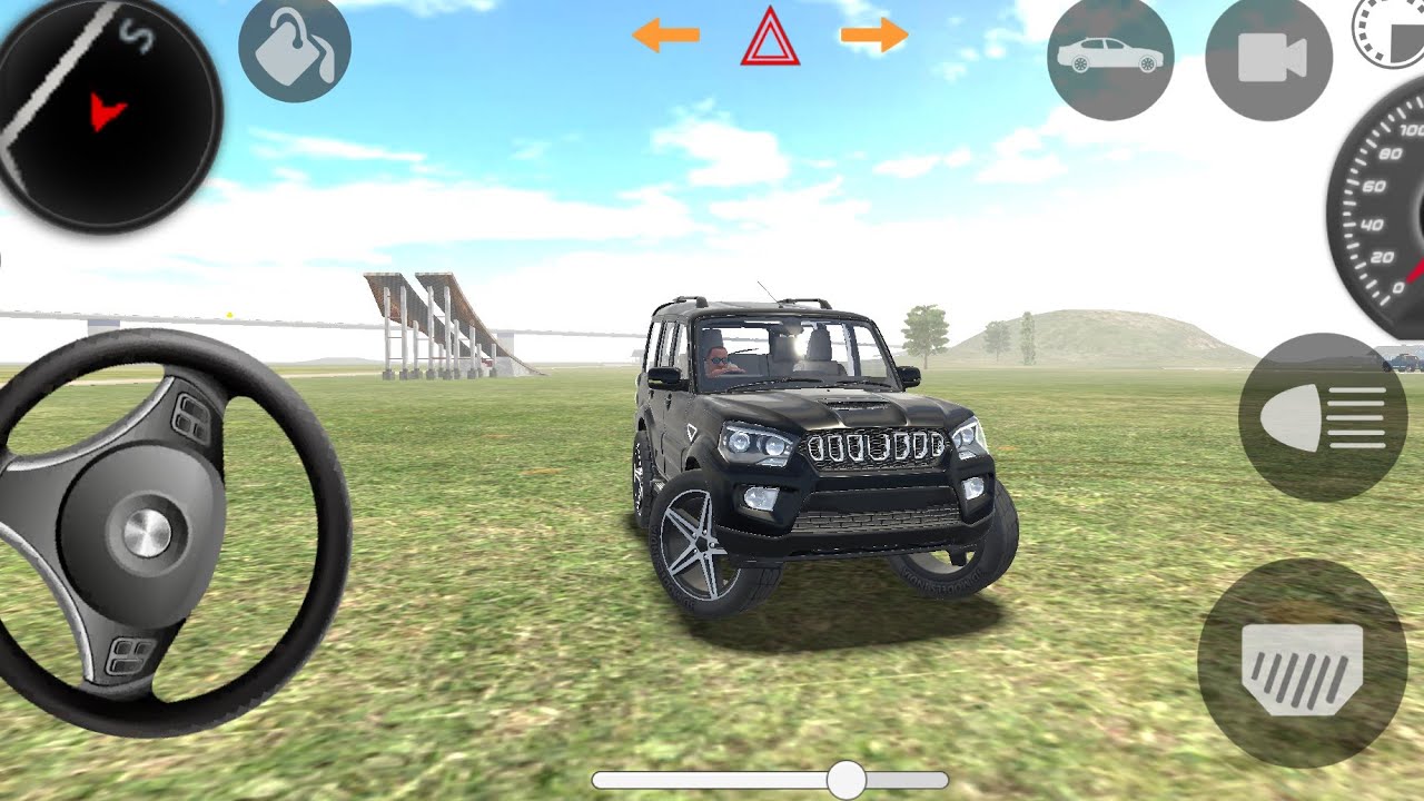 🔥 Black scorpio Indian car simulator|| Indian car simulator 3d 2023 ...