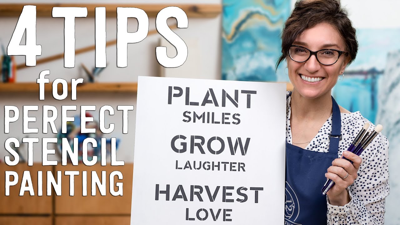 4 Tips for Painting a Perfect Stencil Project EVERY TIME! - YouTube