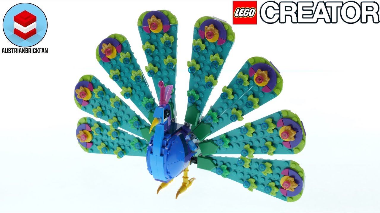 LEGO Exotic Peacock – LEGO Creator 31157 Speed Build Review - YouTube