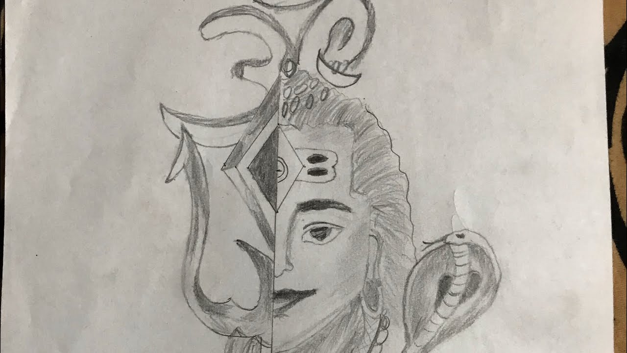 Lord Shive Drawing (simple and very nice Drawing) - YouTube