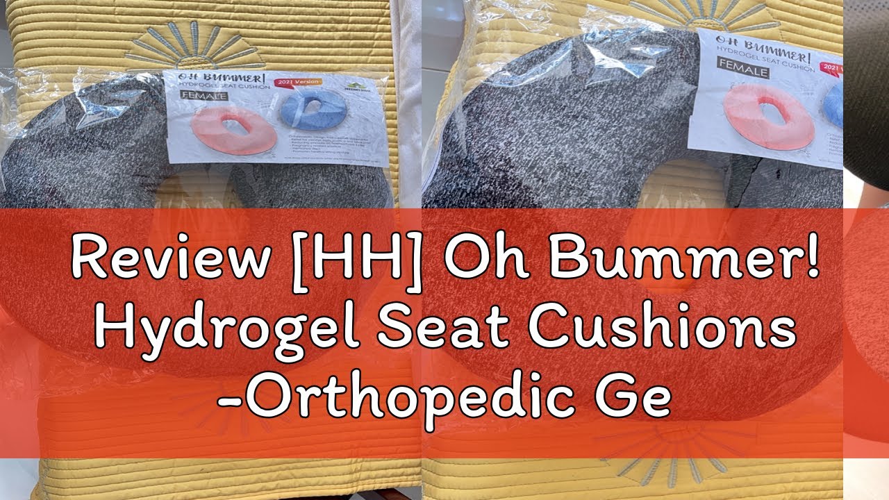 Review [HH] Oh Bummer! Hydrogel Seat Cushions -Orthopedic Gel & Memory ...