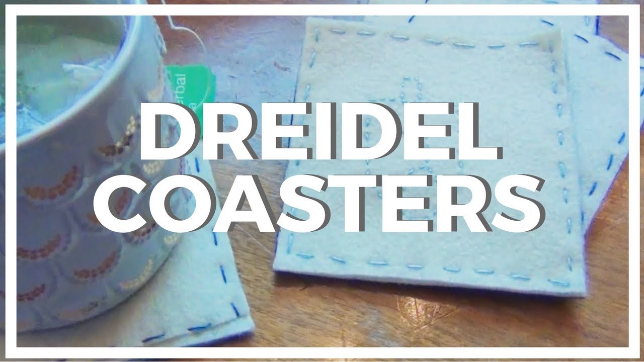 Dreidel Coasters ♥ 8 DIYs of Hanukkah 2017 - YouTube