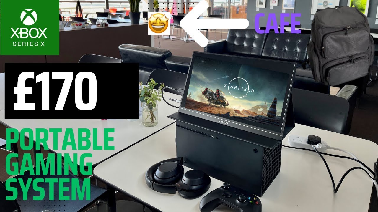 Portable Xbox Series X gaming console + Arzopa portable 15.6 monitor ...
