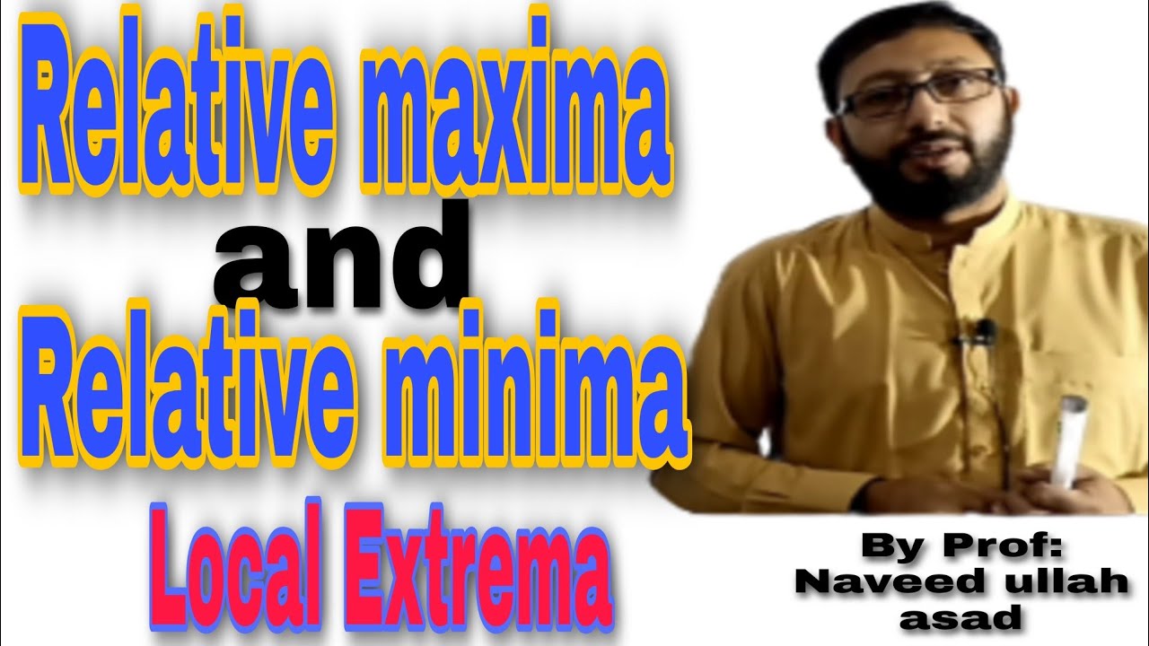 Relative maxima and Relative minima | Relative extrema | Calculus ...