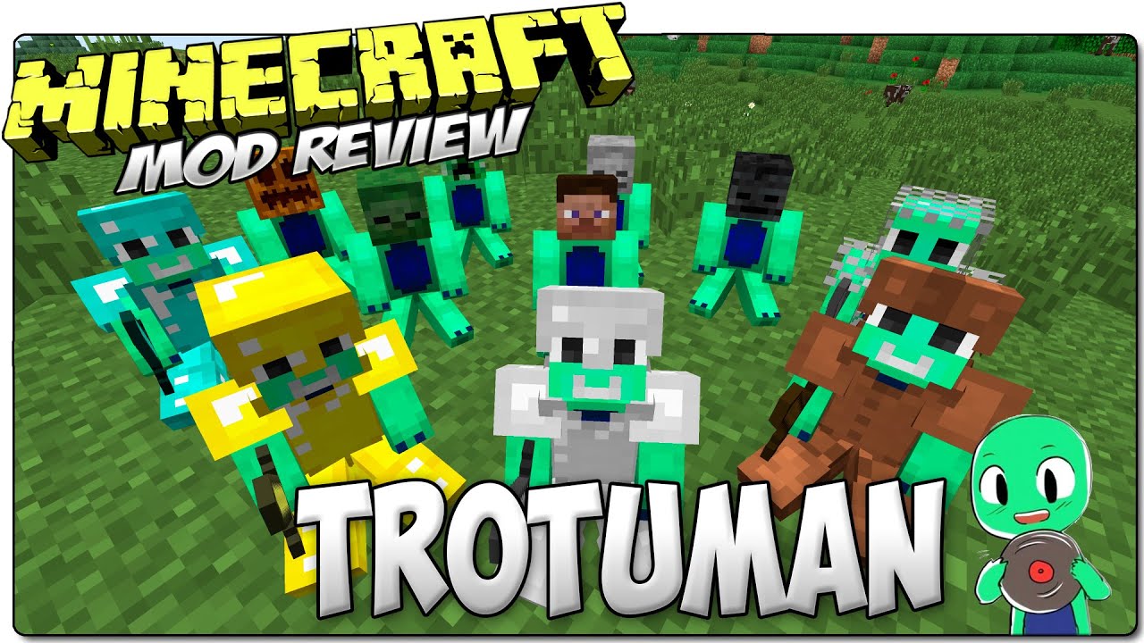TROTUMAN MOD | Consigue a la mascota de Willyrex | MINECRAFT MODS 1.9 ...