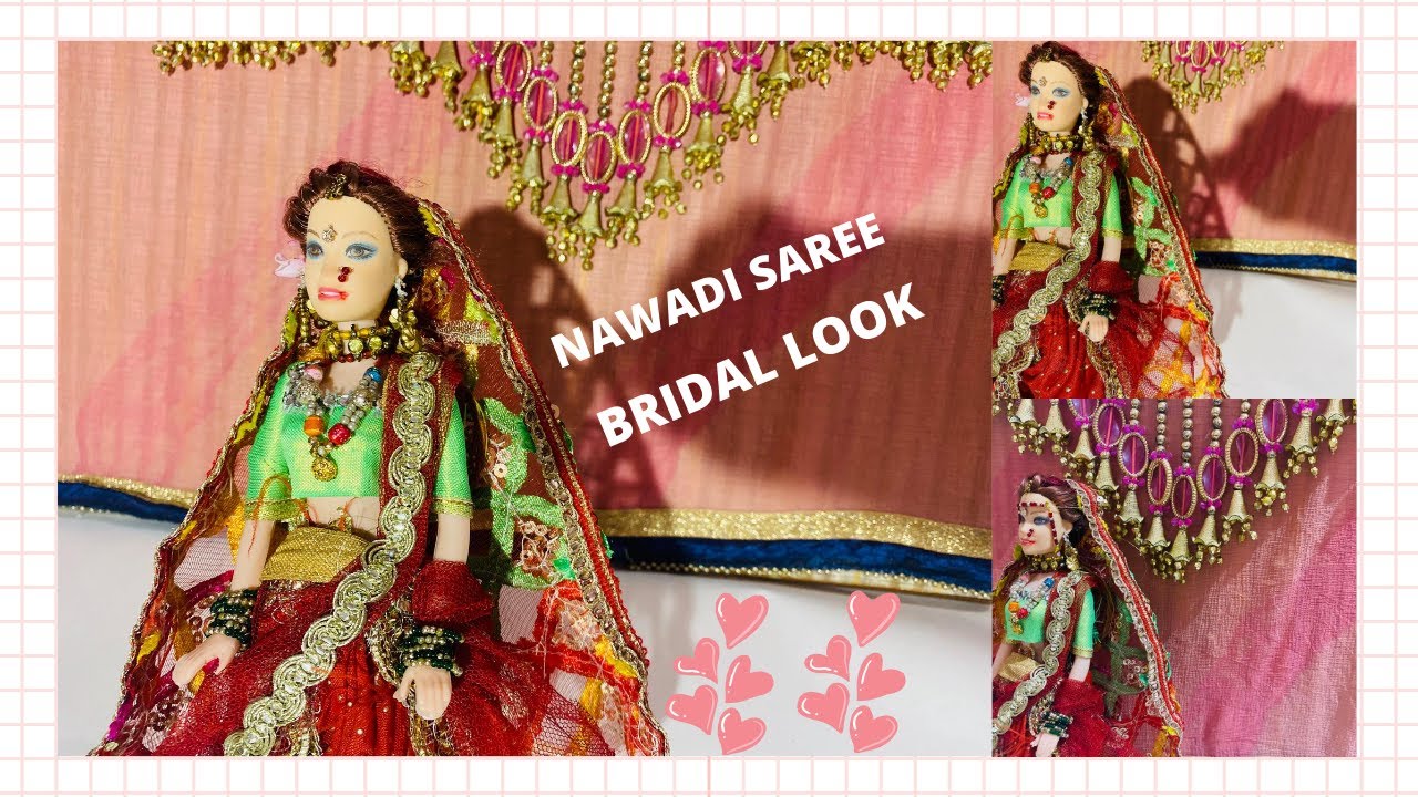 Barbie Lehenga Nawadi Marathi Bridal Look Barbie Doll Lehenga barbie-lehenga-nawadi-marathi-bridal-look-barbie-doll-lehenga