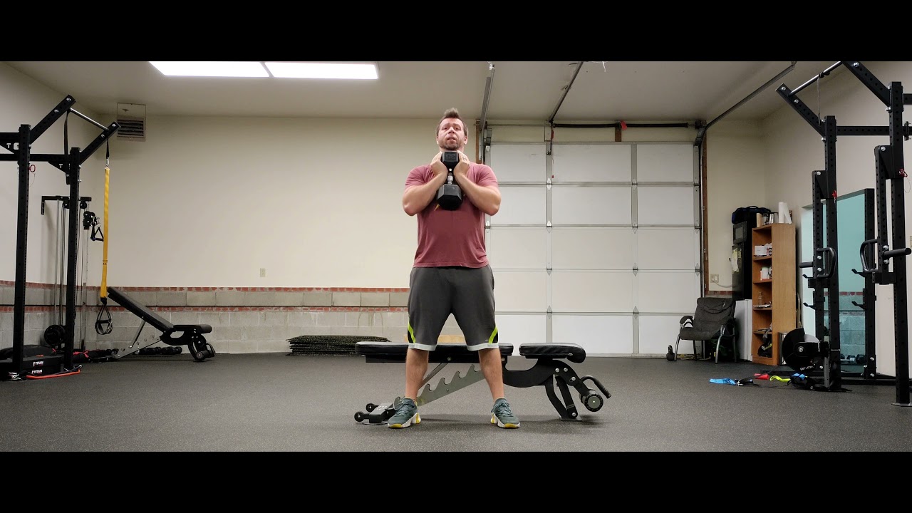 How to do Goblet Squats with Bench - YouTube