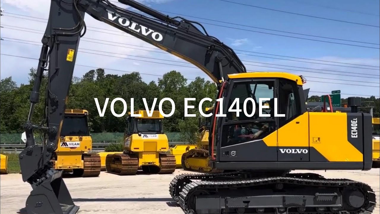 volvo EC140EL 14ton used crawler excavator for sale - YouTube