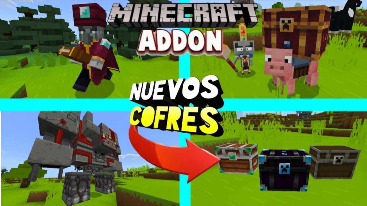 ADDON DE MINECRAFT DUNGEONS PARA MCPE || MINECRAFT PE 1.14 - 1.16 - YouTube