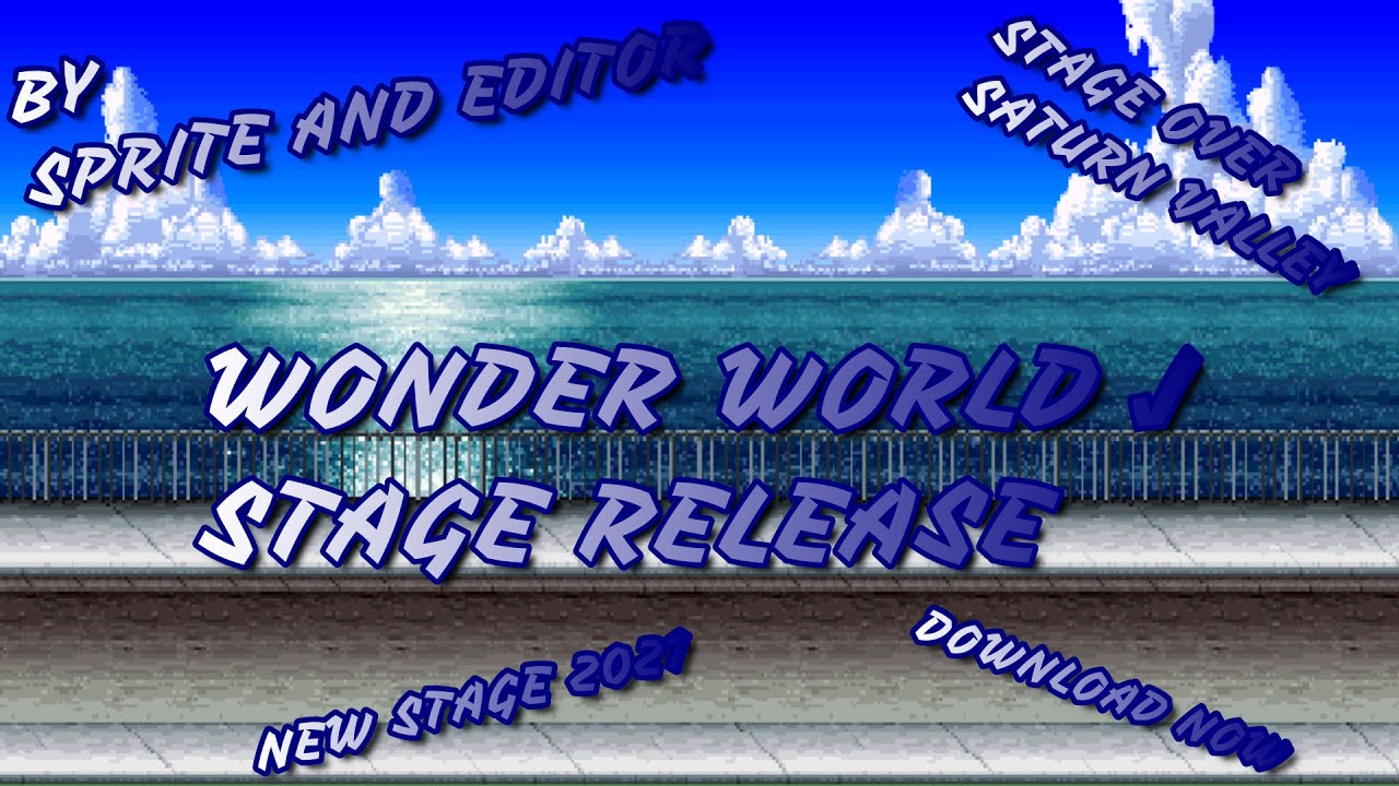 ssf2 mod finaly release wonder world j stage over saturn valley goku ...