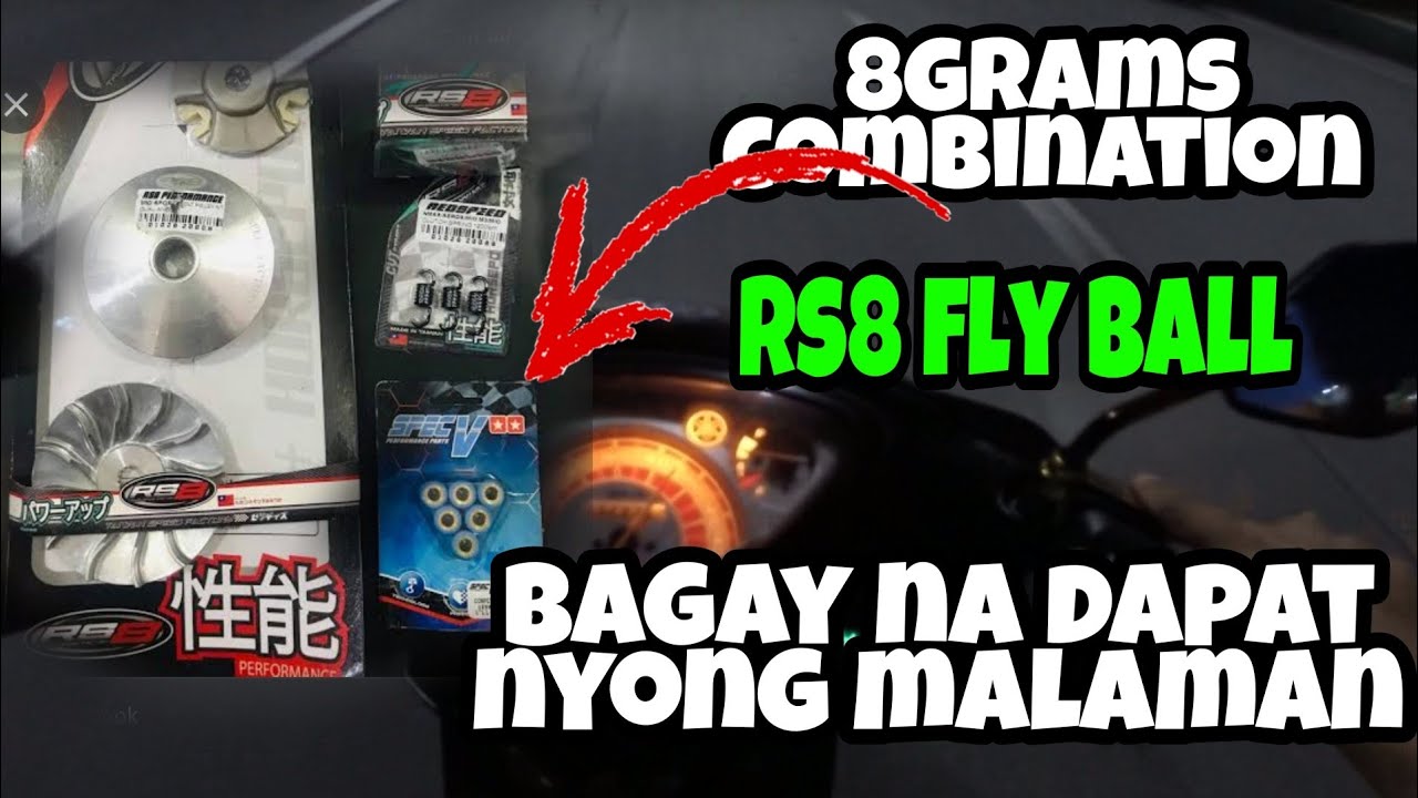 8 GRAMS COMBINATION RS8 FLY BALL | TOP SPEED | MIO SPORTY | - YouTube