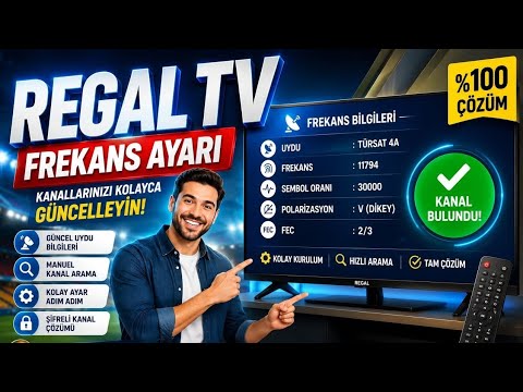 Regal TV - Kanal Ayarlama -  TRT 1 Frekans Ayarı 2026 - Regal Uydu Ayarlama 