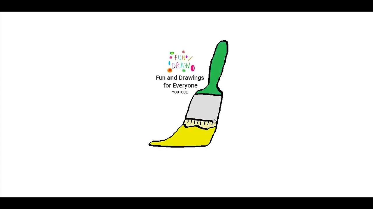Cómo dibujar una brocha para pintar - YouTube