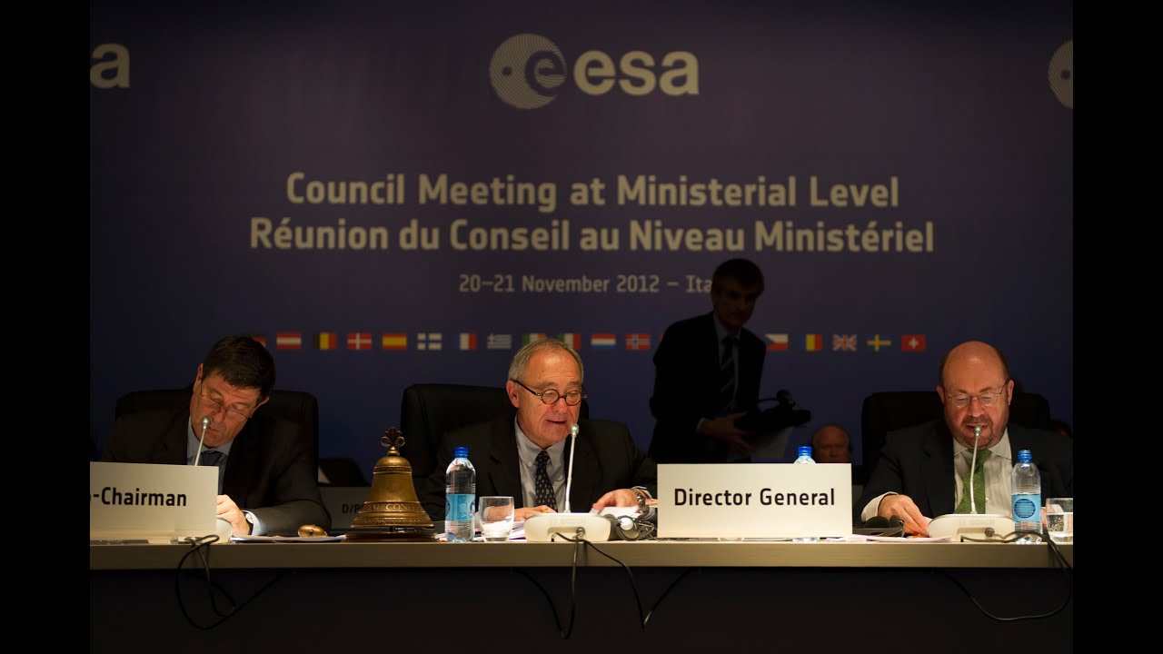 ESA Ministerial Council Press Conference replay - YouTube